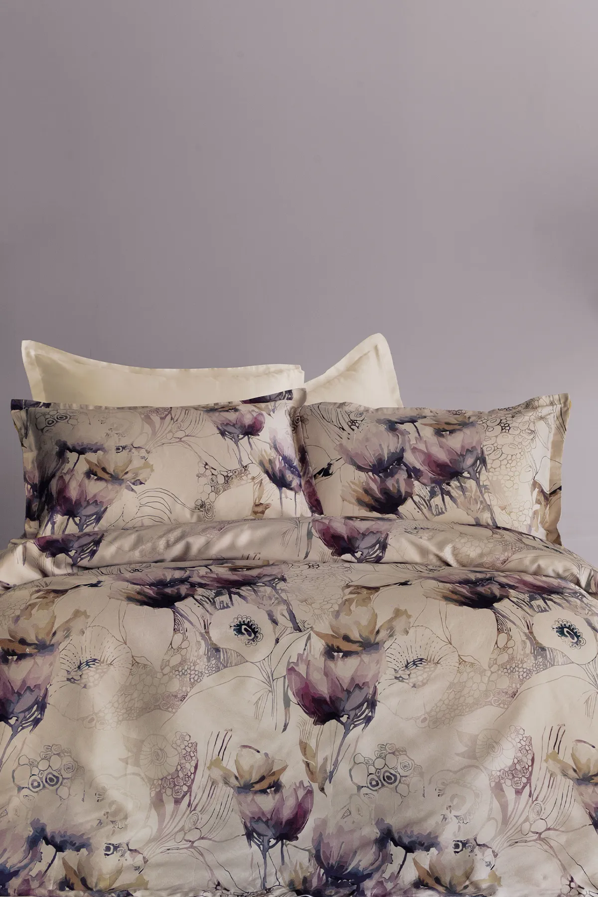Voodipesukomplekt VIOLA (family) | 100% satiin | Ecotextile.EU